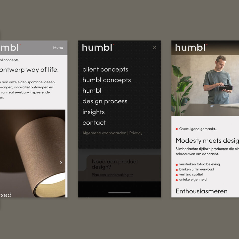 Rebranding voor humbl | KAPMES Branding portfolio